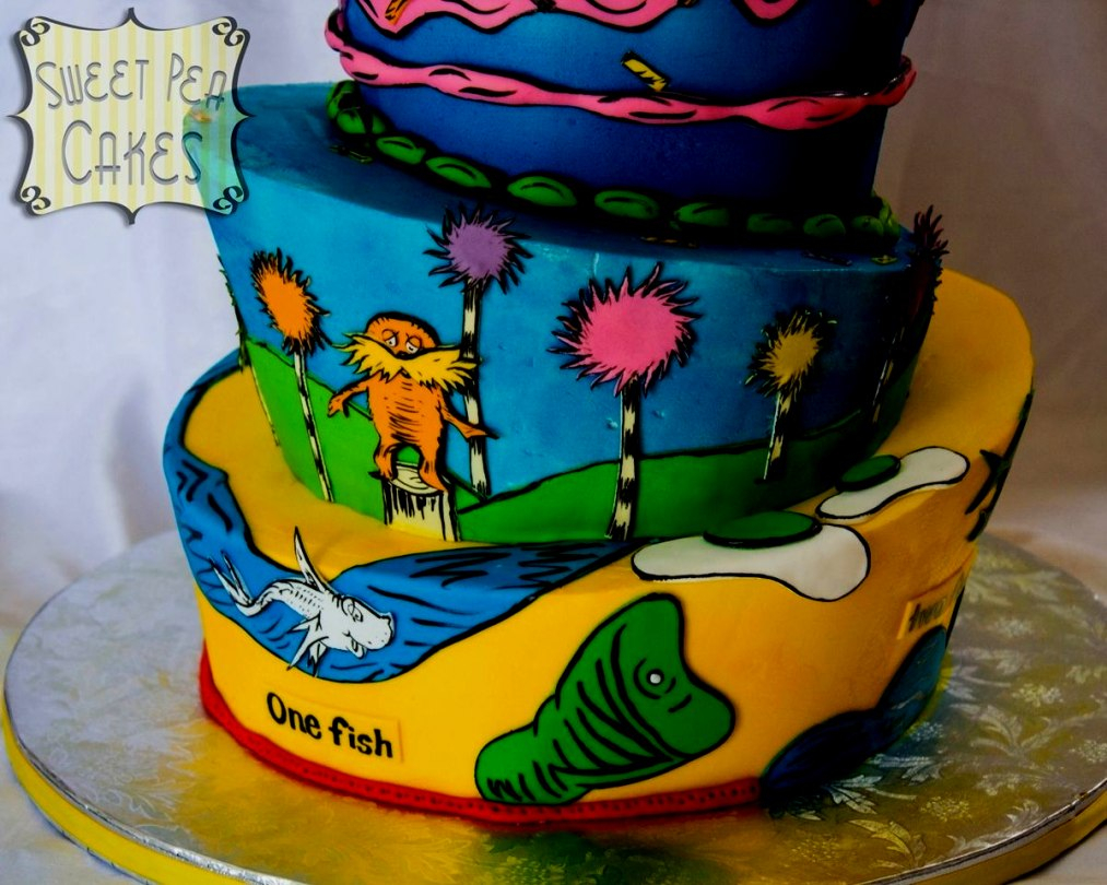 Dr Seuss Birthday Cake Dr Seuss Birthday Cakes First Cake Cf