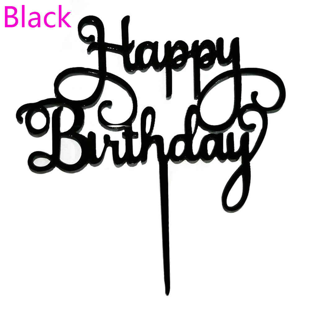 Happy Birthday Cake Topper Detail Feedback Questions About Glitter